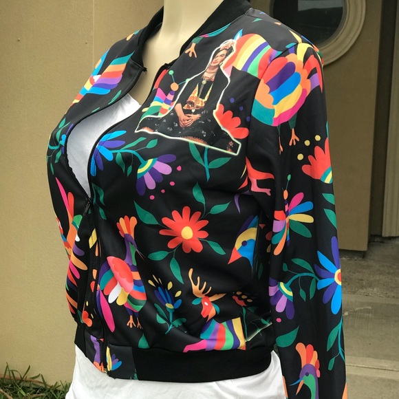 Cielito Lindo | Jackets & Coats | New Frida Kahlo Otomi Mexican Bomber Jacket Hd | Poshmark
